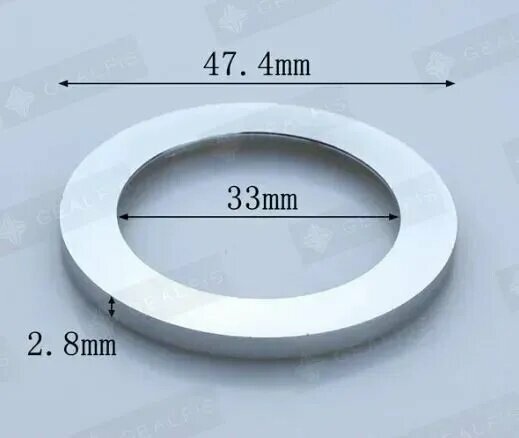 Площадка (подставка) под смеситель плоская. Декоративная подставка под кран. Кольцо под корпус смесителя. Цвет хром.