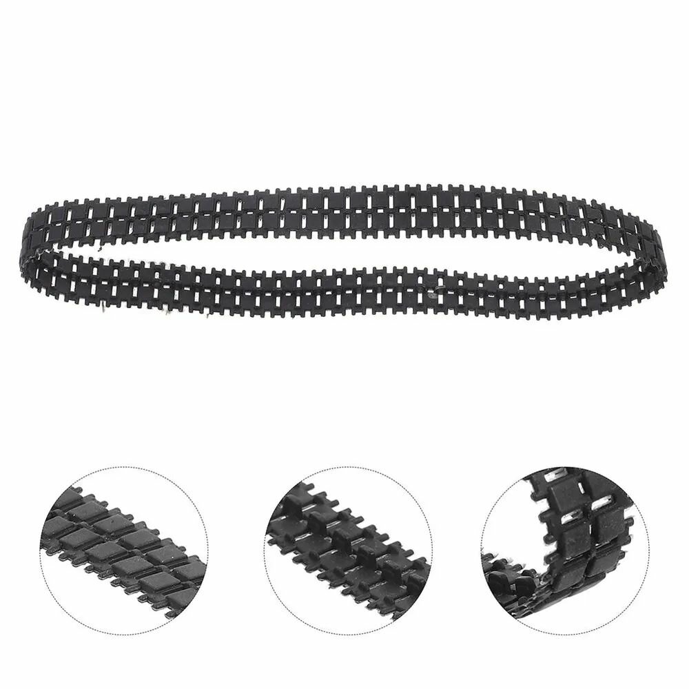 Черные резиновые гусеницы для модели танка, набор из 5 шт для декорирования