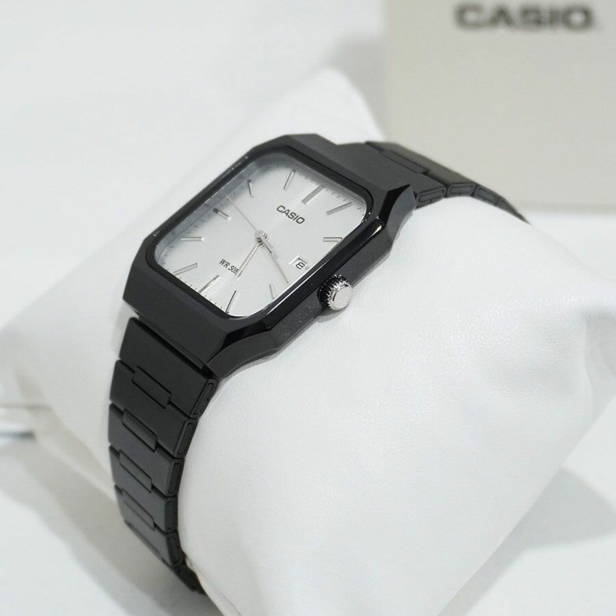 Наручные часы CASIO, черный, белый — фото 1