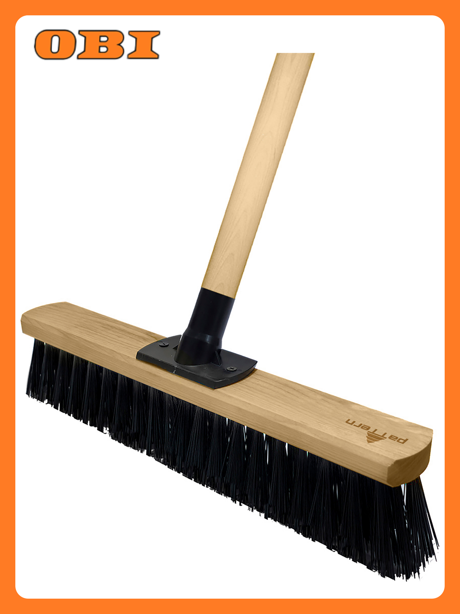 Щётка для пола PATTERN для улицы с черенком 400 мм, для повседневного использования