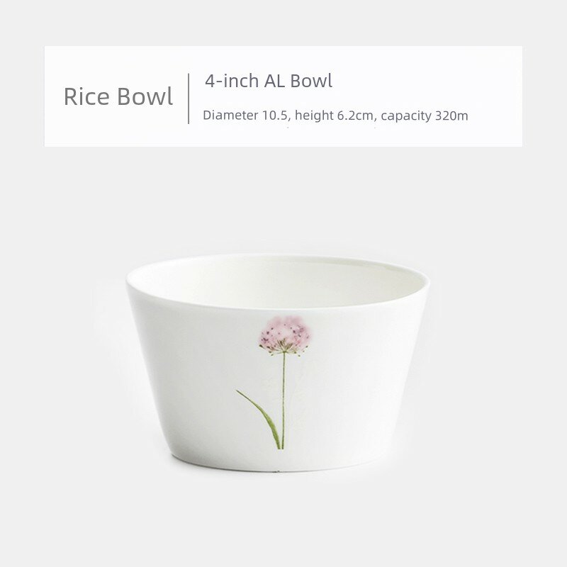 Чаша для риса из костяного фарфора, чаша для лапши, чаша для яиц на пару, большая суповая чаша для микроволновой печи,