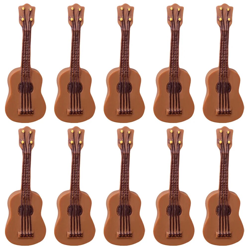 Миниатюрные гитары ROSENICE из смолы, набор из 10 штук