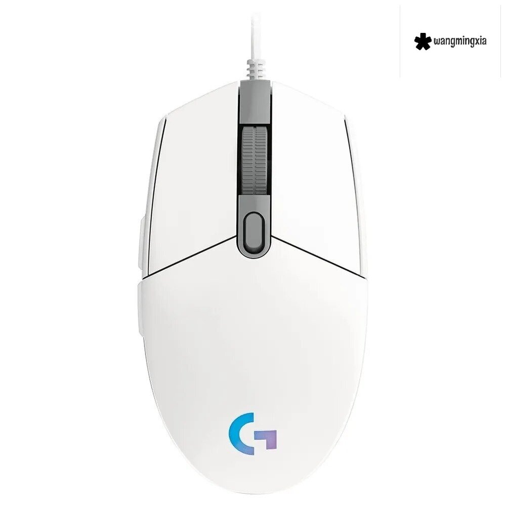 Проводная игровая мышь Logitech G102 Lightsync в белом премиум исполнении