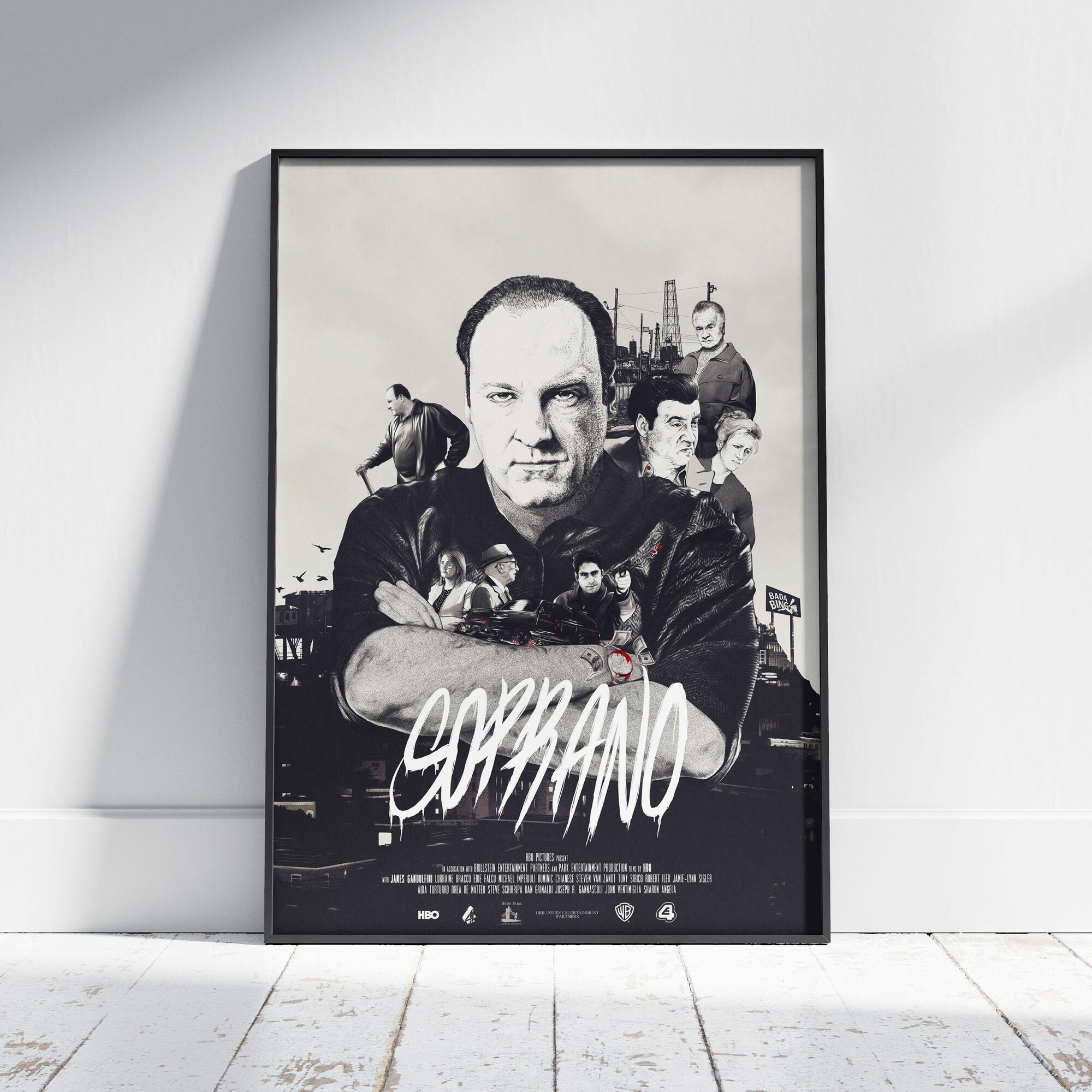 Плакат на стену для интерьера Клан Сопрано (Общее 6) - Постер по сериалу формата A3 (30х42 см)