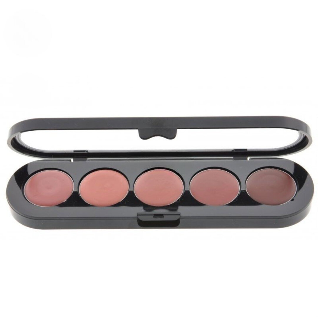 Палитра блесков и помад в 5-ти цветной палитре Make-up Atelier Paris 5 LIPSTICKS PALETTE - 01 - Pinky Beige