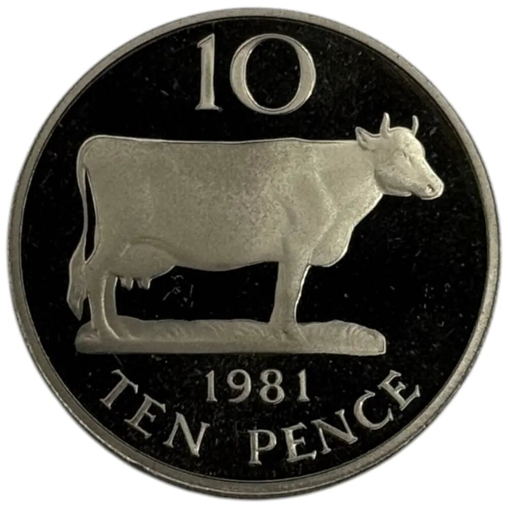 Гернси 10 пенсов 1981 г. (Proof)