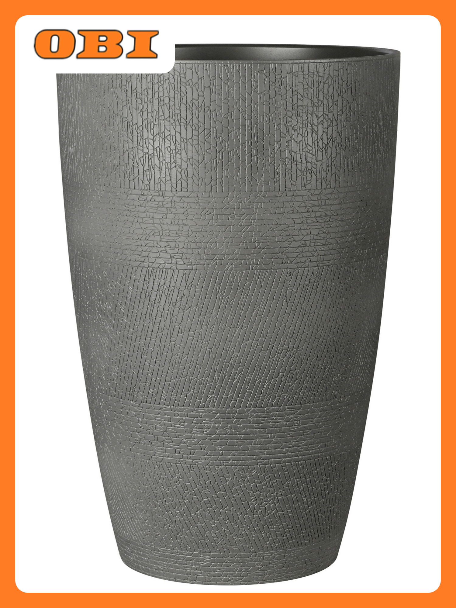 Кашпо Композит "Бамбук", бетон, для живых и искусственных цветов, 30x58 см