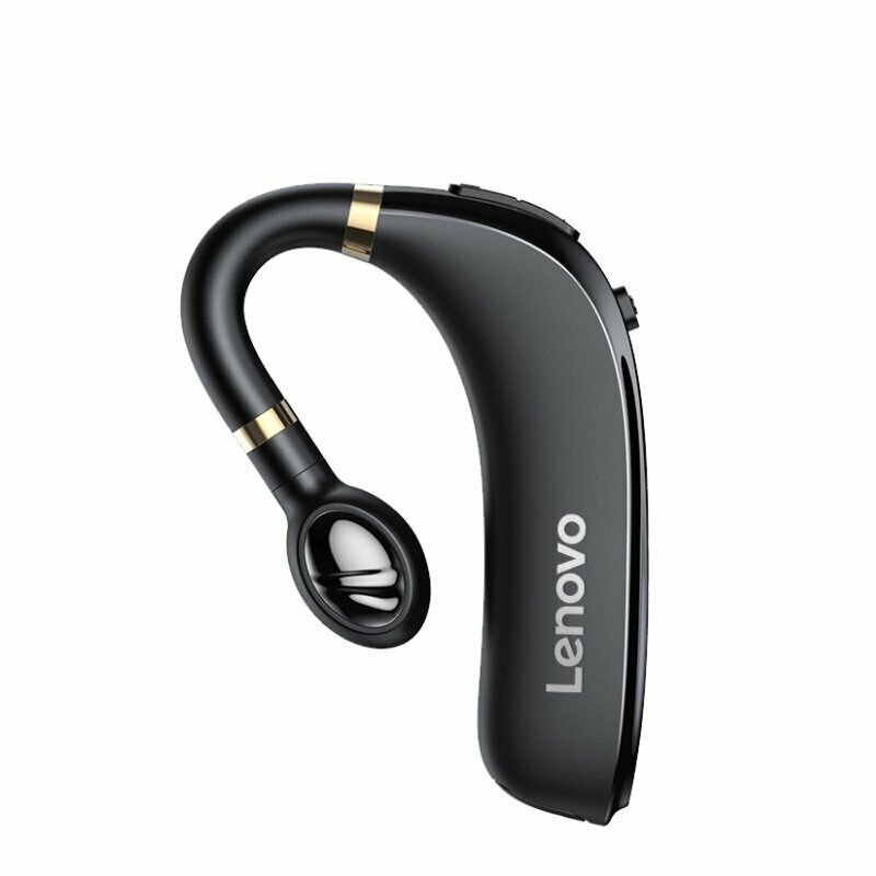 LAN&DAI Lenovo HX106 Bluetooth 5.0 Наушники Беспроводные наушники Одно ухо HiFi Звуковой эффект Шумоподавление HD Звонок Спортивные наушники-вкладыши с микрофоном-черный