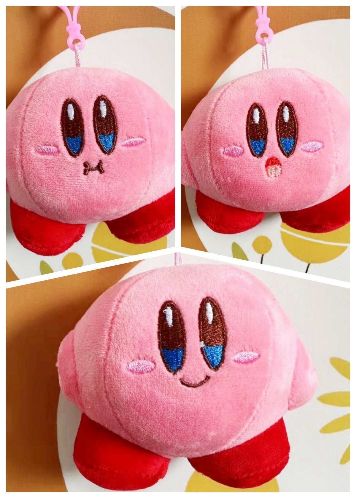 Плюшевая игрушка-подвеска из серии Кирби, кукла для автоматов с игрушками, подвеска для сумки, мини-брелок Без