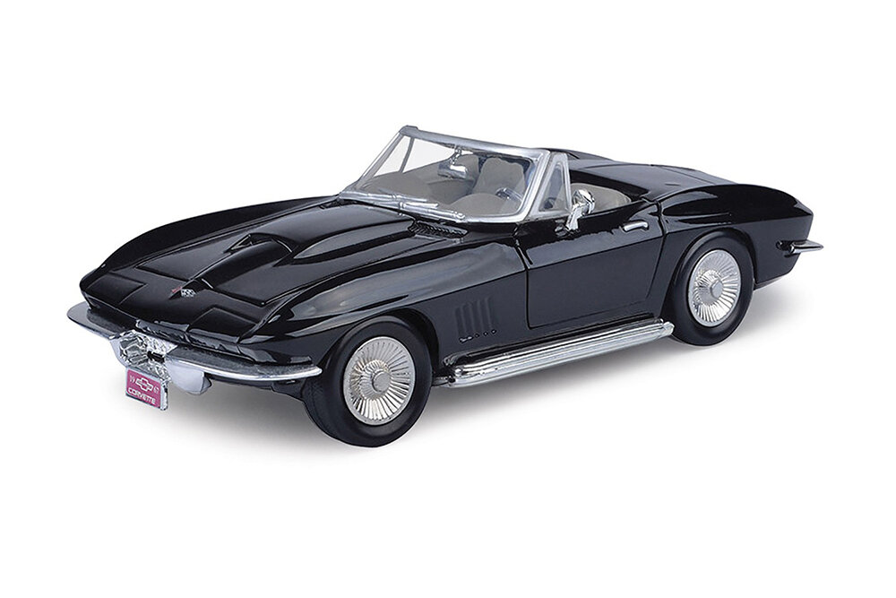 Модель коллекционная MOTORMAX Chevrolet corvette cabriolet 1967 black / шевроле корвет черный