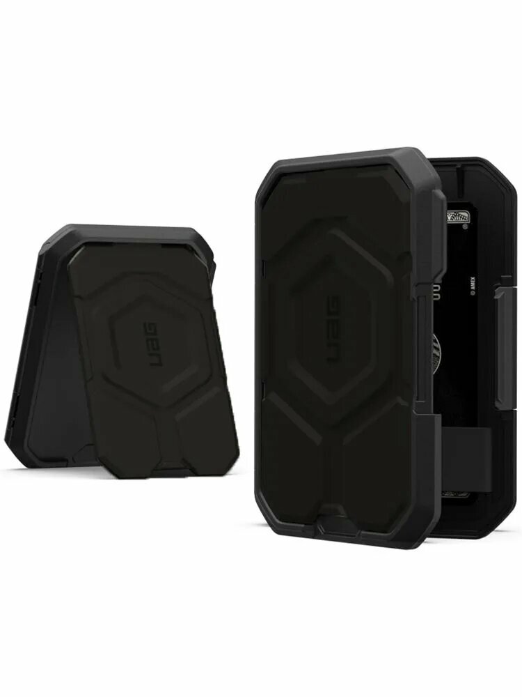 Жесткий магнитный кошелек UAG со съемным держателем для карт с 3 слотами и регулируемым металлическим креплением MIL-STD RFID lock, подходит для Samsung Galaxy S25 / S24 / S23 / S22