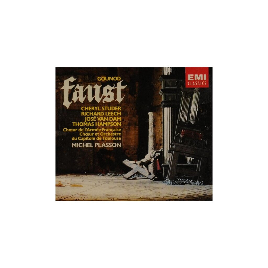 Диск Gounod* / Cheryl Studer, Richard Leech (2), José van Dam, Thomas Hampson, Chœur De L'Armée Française*, Chœur* Et Orchestre Du Capitole De Toulouse*, Michel Plasson - Faust (прослушан один раз) (3 CD)