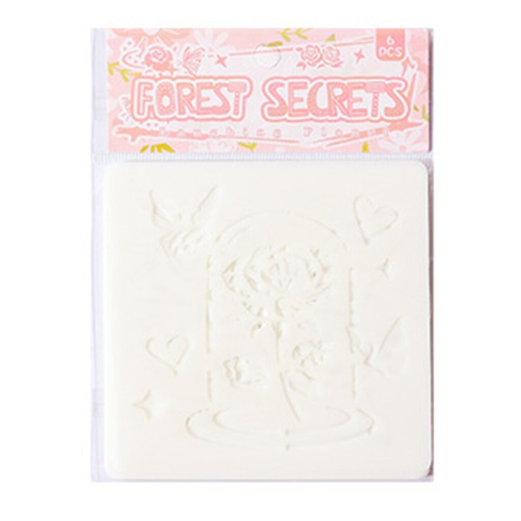 6 Шт Шаблоны Для Рисования Бабочек Трафареты Для Рисования Шаблоны Трафареты Для Рисования Цветы Трафареты для Школ Домашнее Рукоделие