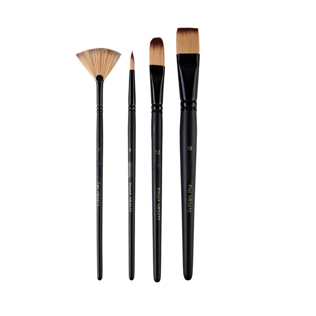 1 комплект нейлоновых кистей для рисования волос Акварельные акриловые кисти для рисования Принадлежности для рисования деталей