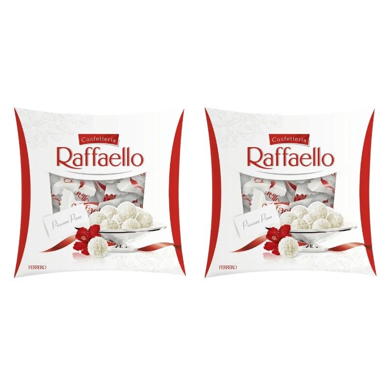 Raffaello Конфеты Ферреро, плоская, 240 г, 2 уп