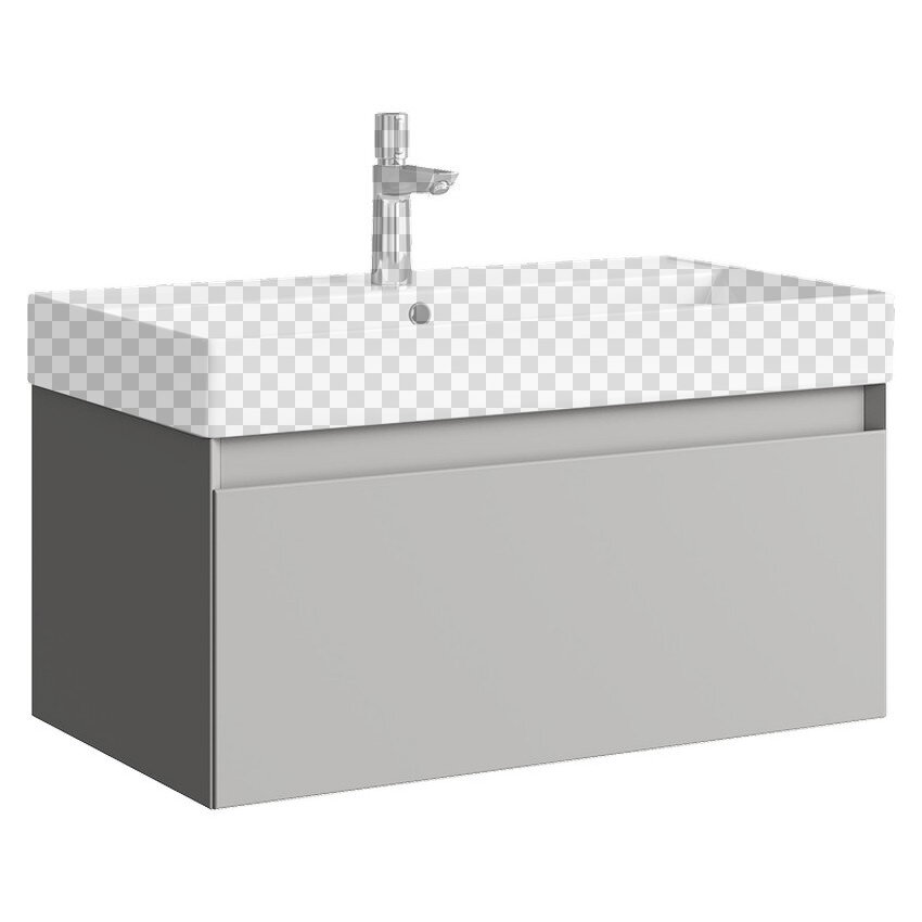 Тумба под раковину Aqwella Geometria GE01081ST серый туман
