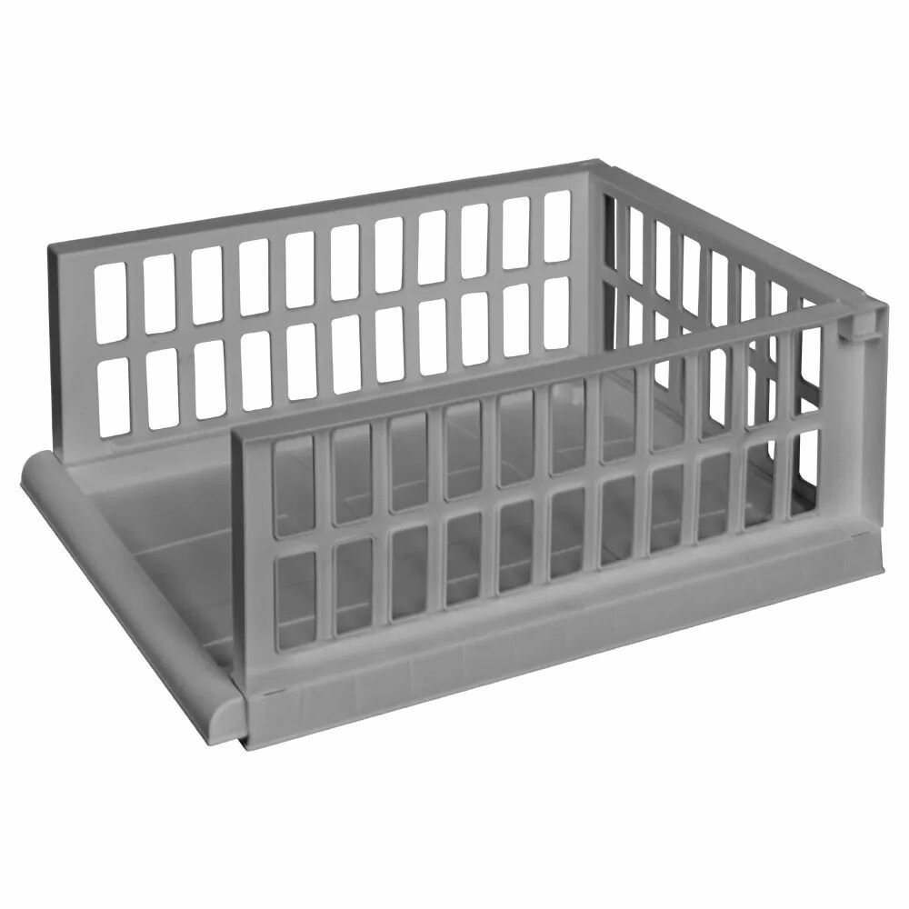 Органайзер Econova с выдвижной полкой, на роликах, smart L, 450х345х180 мм, серый 435264511