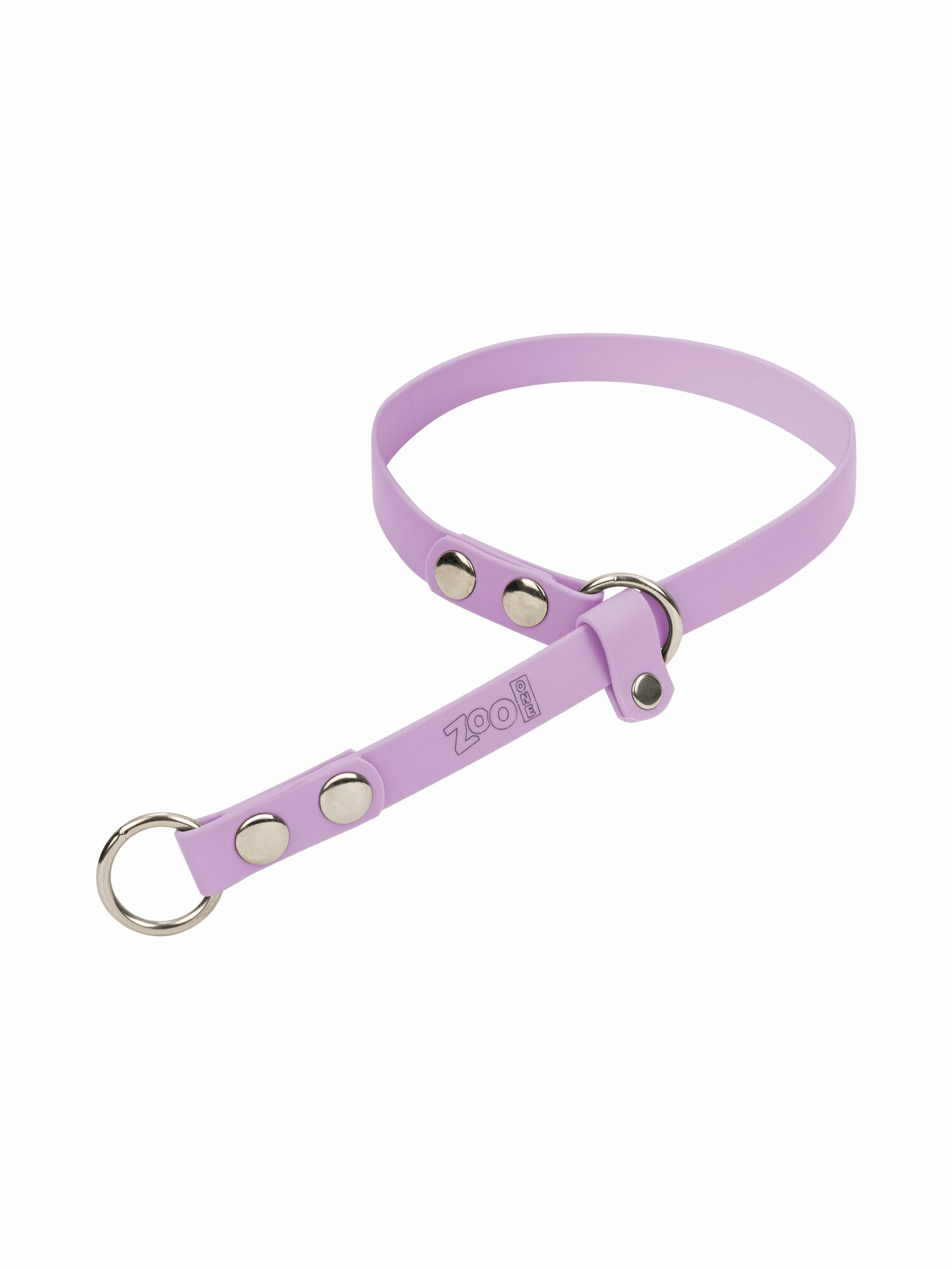 Ошейник-удавка для собак средних и крупных пород, биотан, ширина 15 мм, обхват шеи до 50 см, сиреневый, ZooOne, 76-1797