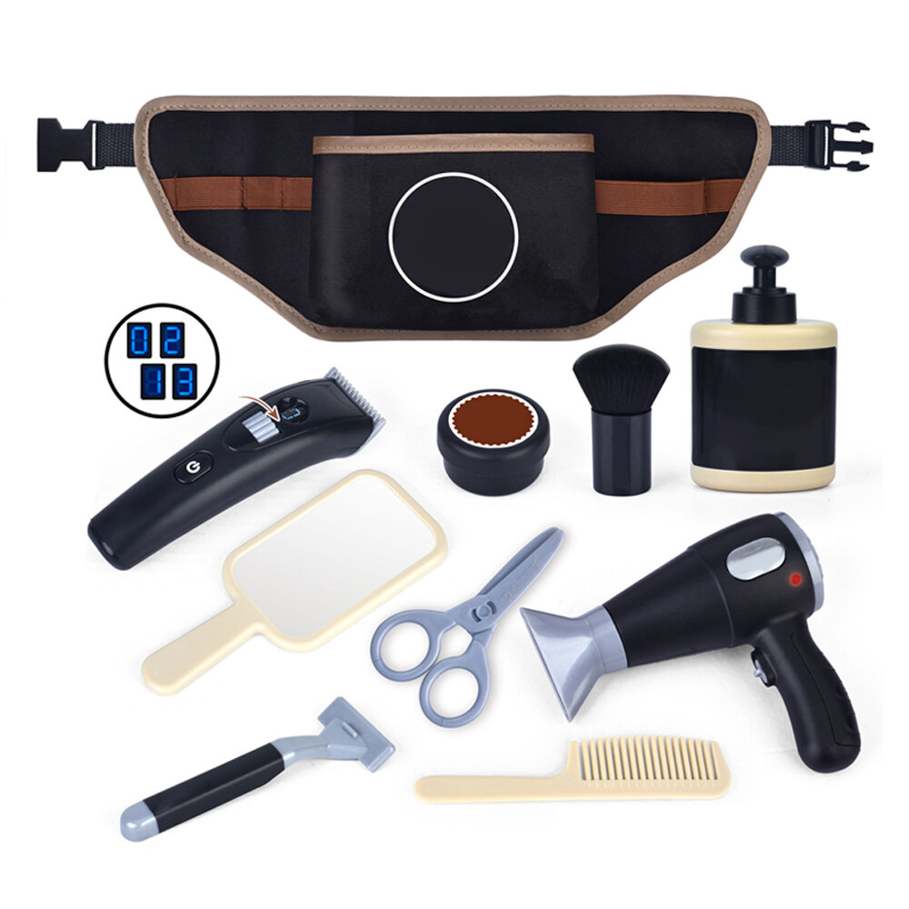 Набор для парикмахерской Многофункциональная игрушка для стрижки волос Детский набор стилиста для мальчиков Игра для дня рождения
