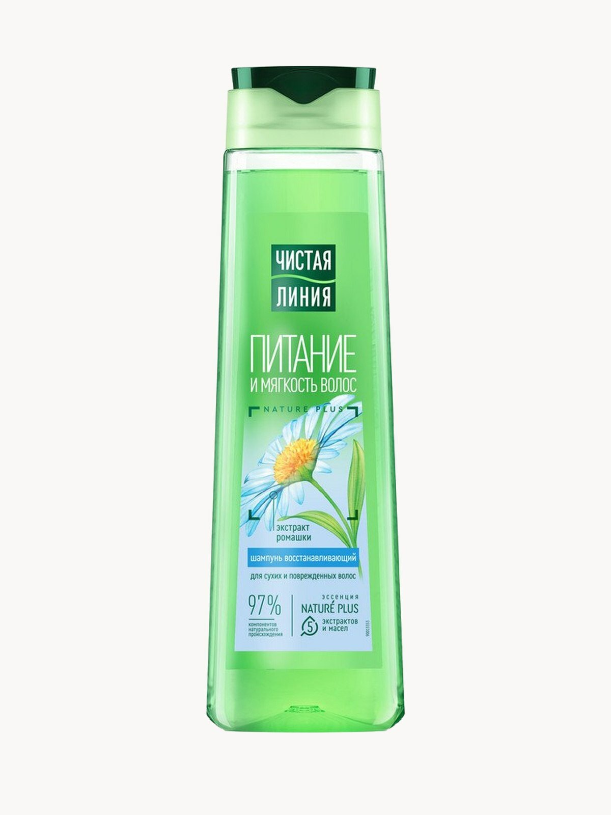 Чистая Линия шампунь для сухих и поврежденных волос ромашка 400 мл