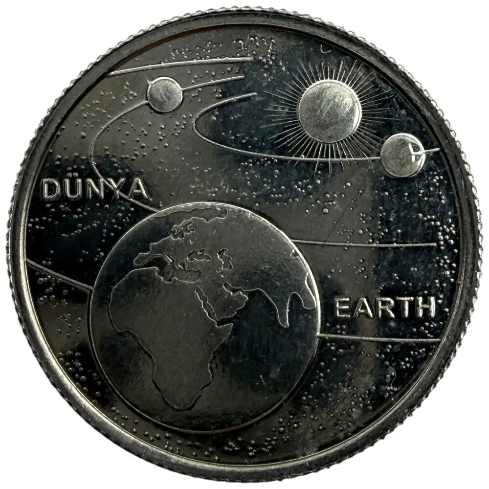 Турция 1 куруш 2022 г. (Планеты Солнечной системы - Земля)