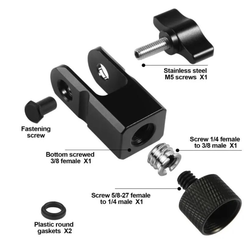 Новый адаптер для технического микрофона от 3/8 до 1/4 дюйма для Hyperx Quadcast, подставка для микрофона и адаптер для стрелы