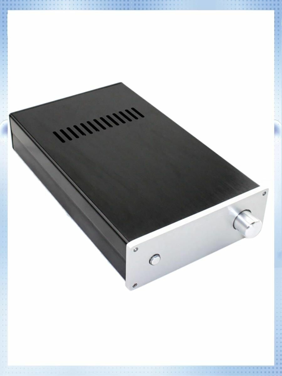 Корпус усилителя, LM3886 Полностью алюминиевый корпус усилителя звука DIY с розеткой питания