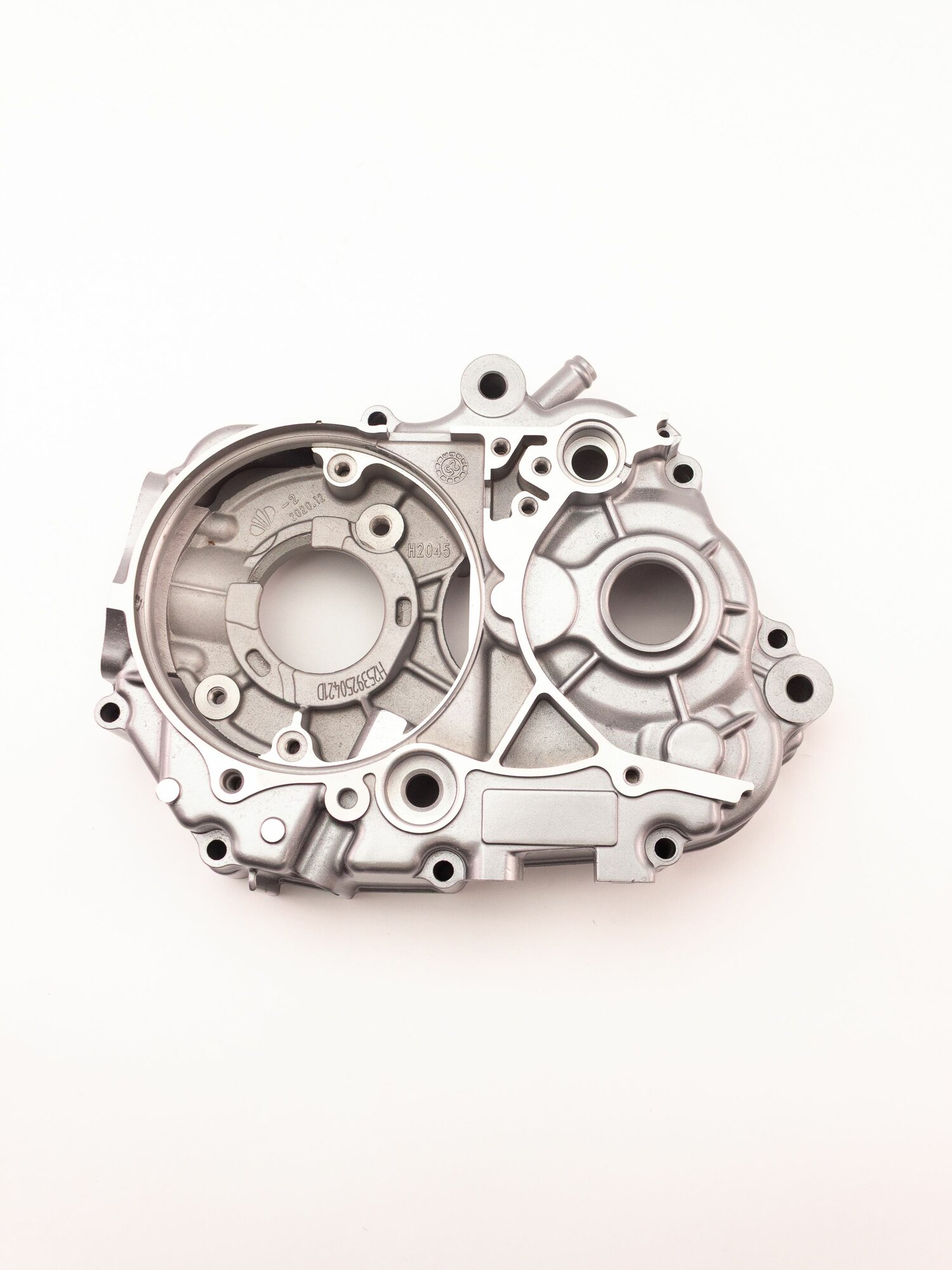 Картер двигателя левый YX140 оригинал для питбайка, металл, серебристый