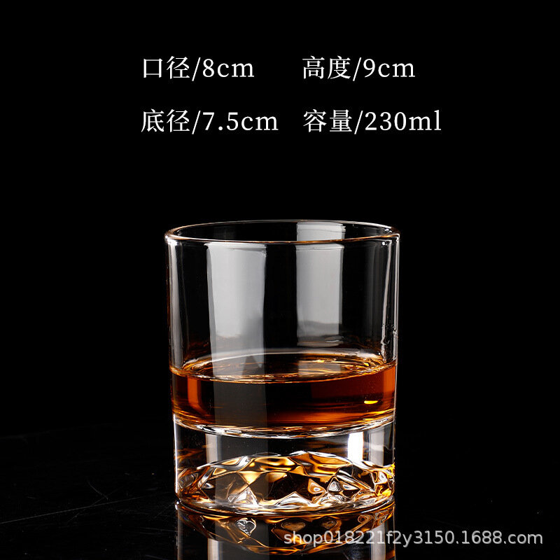Утолщенная кружка для вина из хрусталя Бытовая винная кружка Кружка для виски костюм Творческий бар Пивная кружка Духи