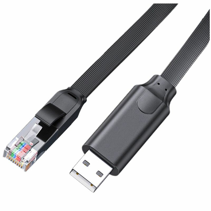 Консольный кабель USB - RJ45, последовательный адаптер RS232 для ноутбука, 300 см