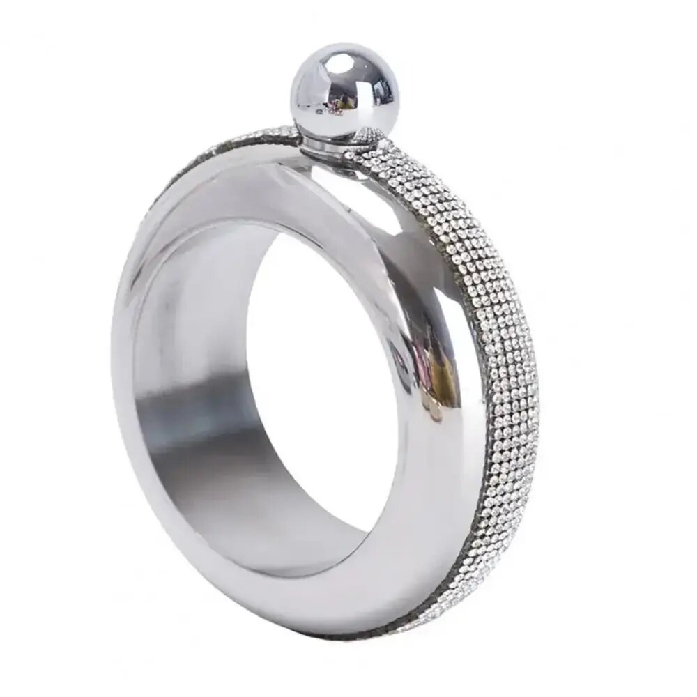 Браслет-фляга из нержавеющей стали 100 мл Серебряный, silver