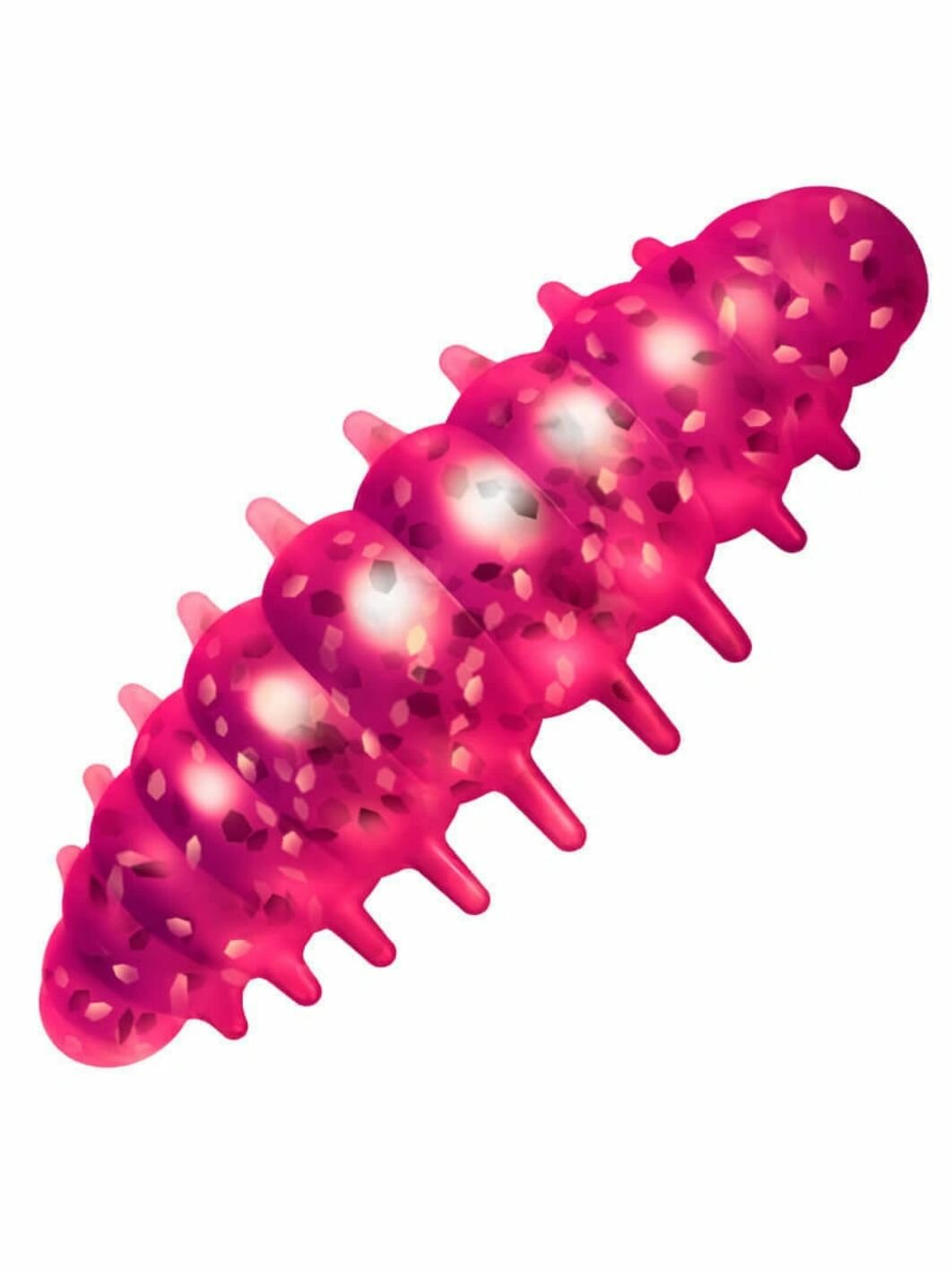 Приманка ZUB NOA LARVA 30 мм (1,2") -10 шт, (цвет 130) маджента с блестками