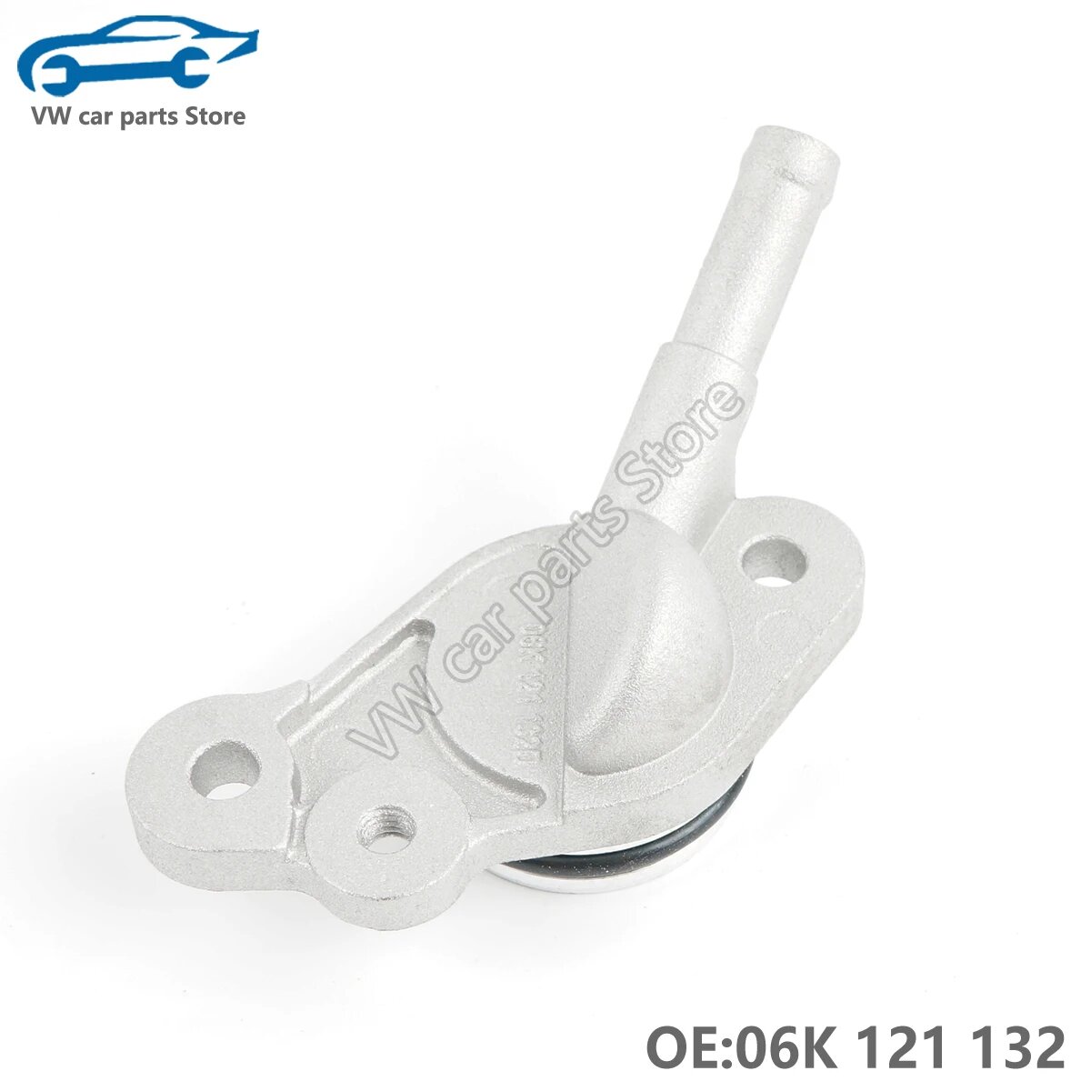 06K121132 Алюминиевый корпус термостата, фланец охлаждающей жидкости для A1A3A4A6A8Q3Q5Q7 TT Passat Ter Golf Jetta Leon Polo Tiguan 06K 121 132