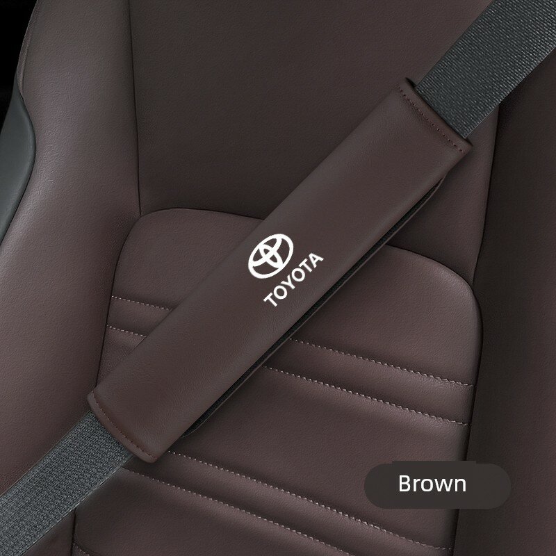 Накладка на ремень безопасности Toyota с логотипом для Camry, Avalon, RAV4, Highlander, Corolla, Levin, Crown, Mark II