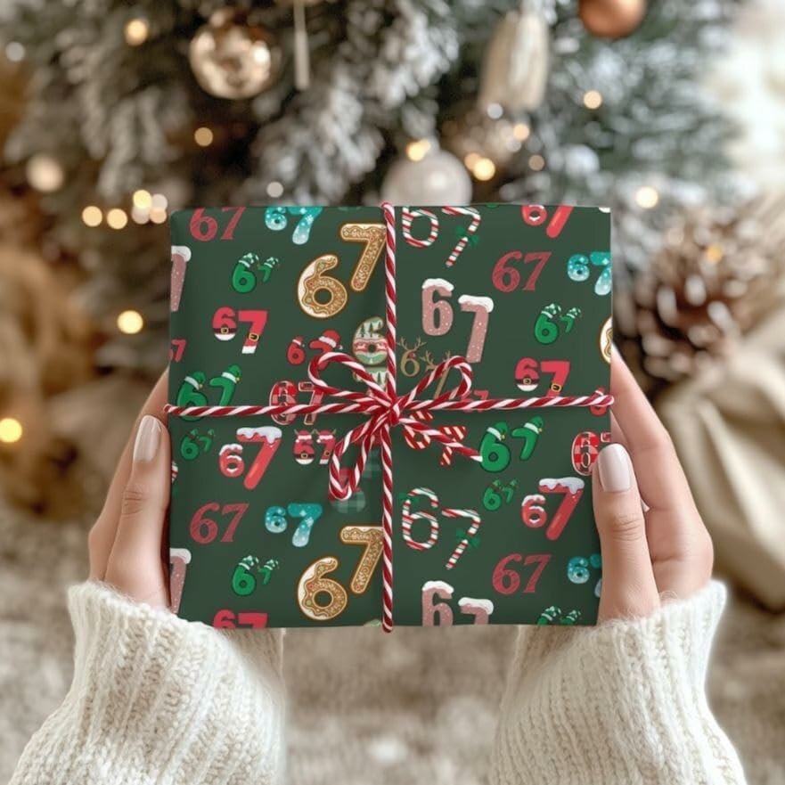 67 листов обертки для подарков Meme Christmas, обертка для подарков с тематикой юмора, обертка для подарков в стиле мемов, роллы для упаковки праздничных подарков Санта, размер 19 * 36 дюймов, роллы широкой упаковки для рождественских и праздничных
