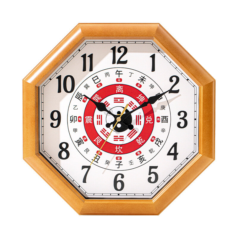 Большие белые настенные декоративные часы Тай Чи, креативные настенные часы в китайском стиле для гостиной, часы богатства фэн-шуй багуа для настенного крепления