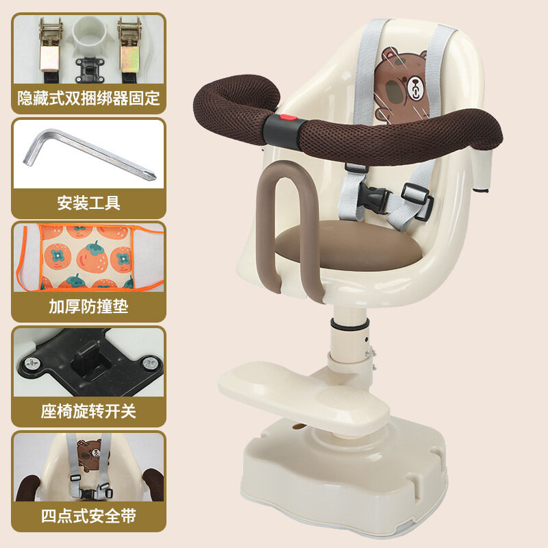 Детское сиденье для электромобиля, переднее сиденье для младенца, электрический скутер, безопасное сиденье для мотоцикла, детское сиденье Yadea Aima