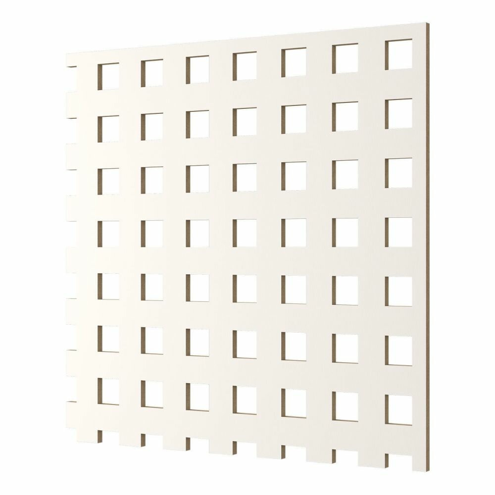 Перфорированная Панель Cosca Квадро 10-20 ХДФ Белый В780хШ1400 мм / Коска.