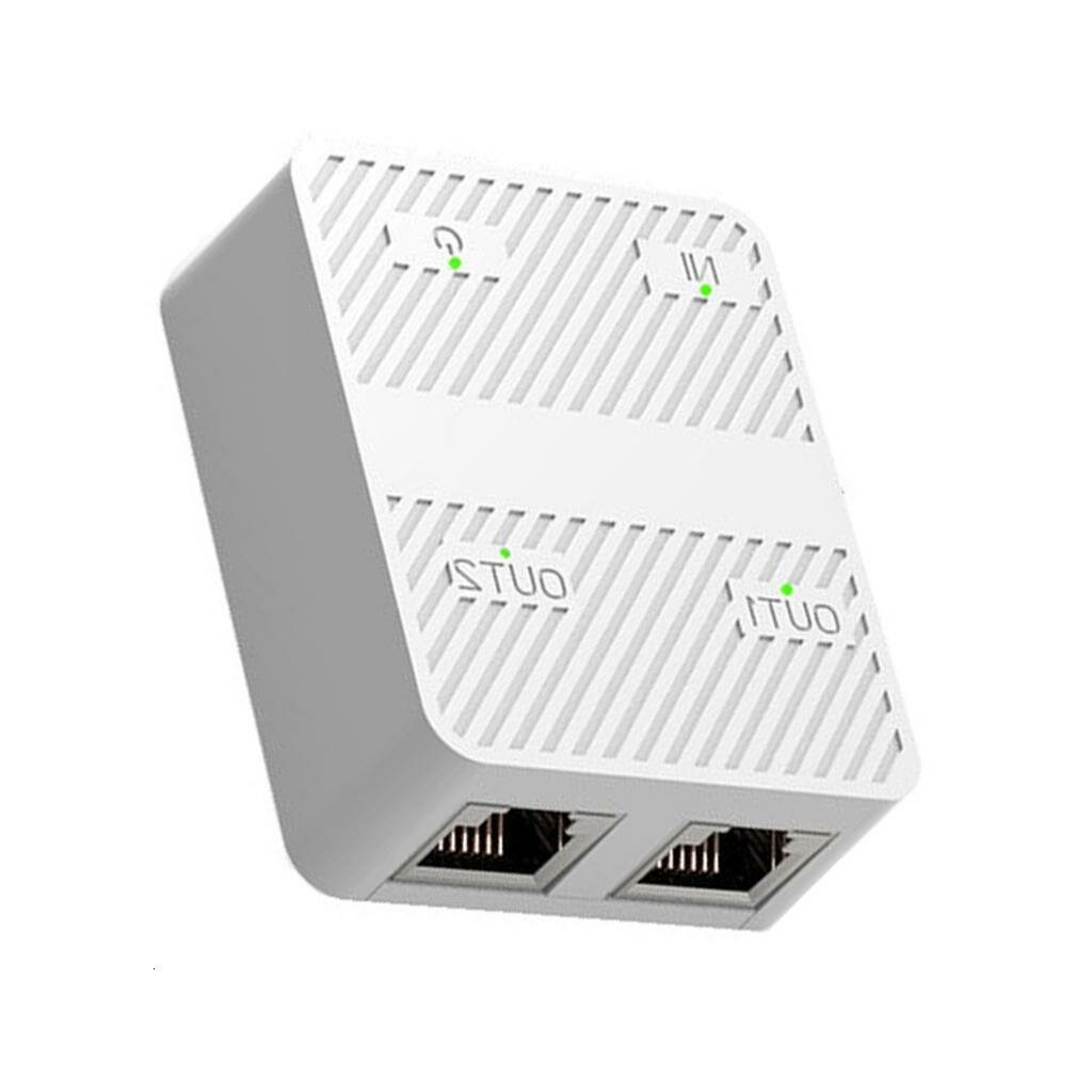 Гигабитный Ethernet-сплиттер 1x2, Белый - 100M