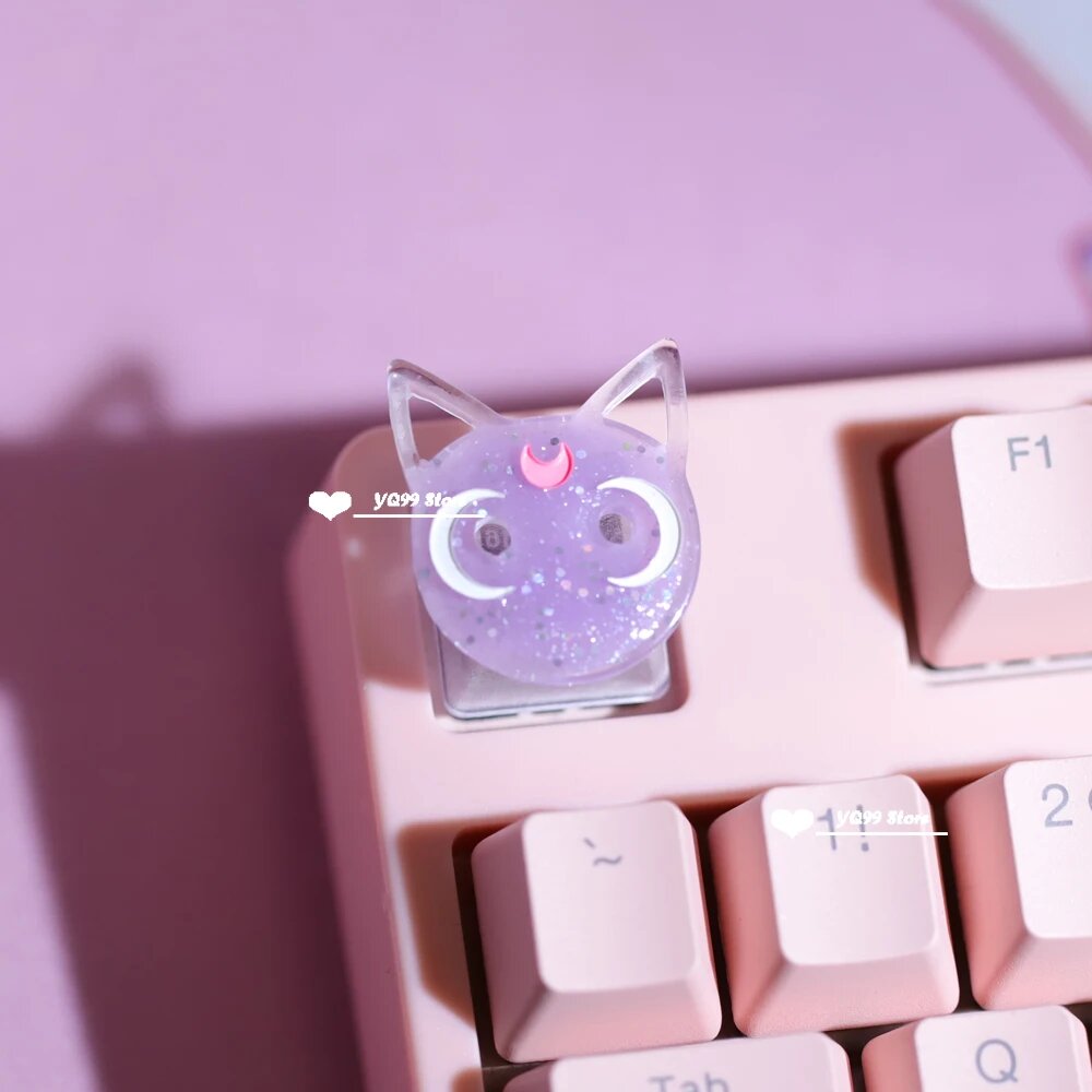 Персонализированная мультяшная прозрачная полупрозрачная Механическая игровая клавиатура, колпачки для клавиатуры Cherry MX, переключатели, клавиатуры «сделай сам»