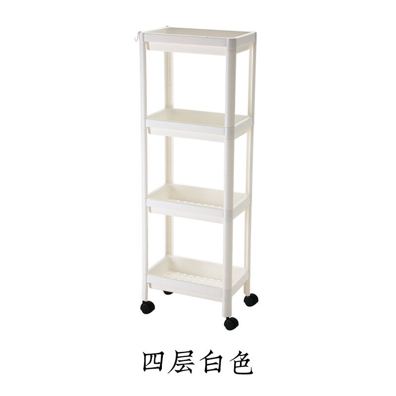 Напольная стойка для хранения, многослойный органайзер, тележка для кухни, спальни, ванной, мобильная стойка для хранения с колесами
