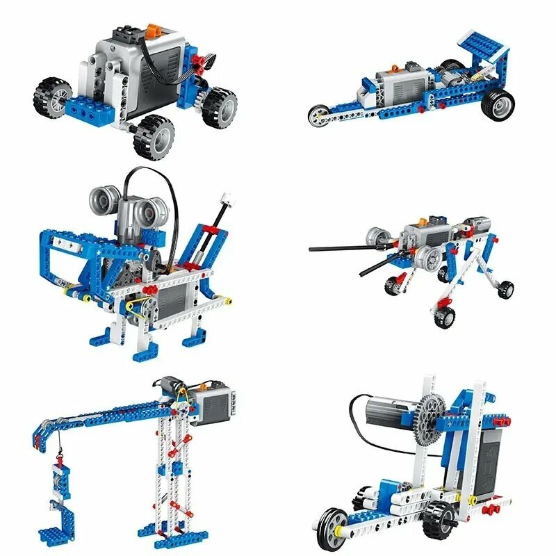 Робототехнический набор / Образовательное оборудование/ Робототехника 9686- блока и инструкции по сборке