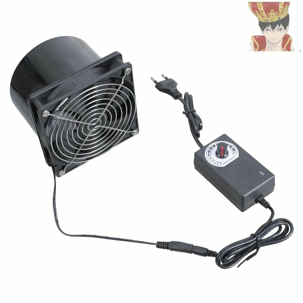 Вентиляционный канальный вентилятор 120мм 3000RPM с двойным шариковым подшипником и контроллером