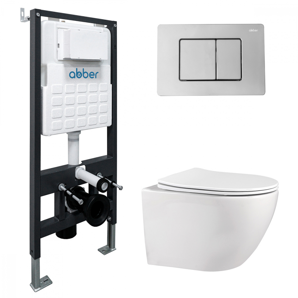 Унитаз с инсталяцией Abber Bequem AC1100-AC0105-AC0120