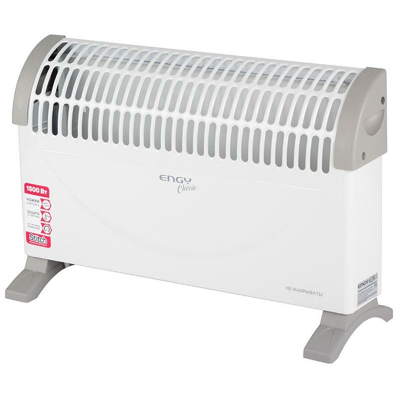 Конвектор электрический 1500ВТ (650 1500ВТ)термостат наст И НАП разм ПЛ об 20М2 СТ ЗАЩ IP20 ENGY