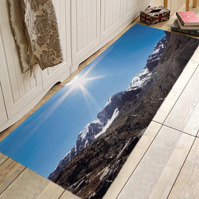 Фланелевый коврик для ванной и гостиной, 50x80см, впитывающий напольный коврик для прихожей дома