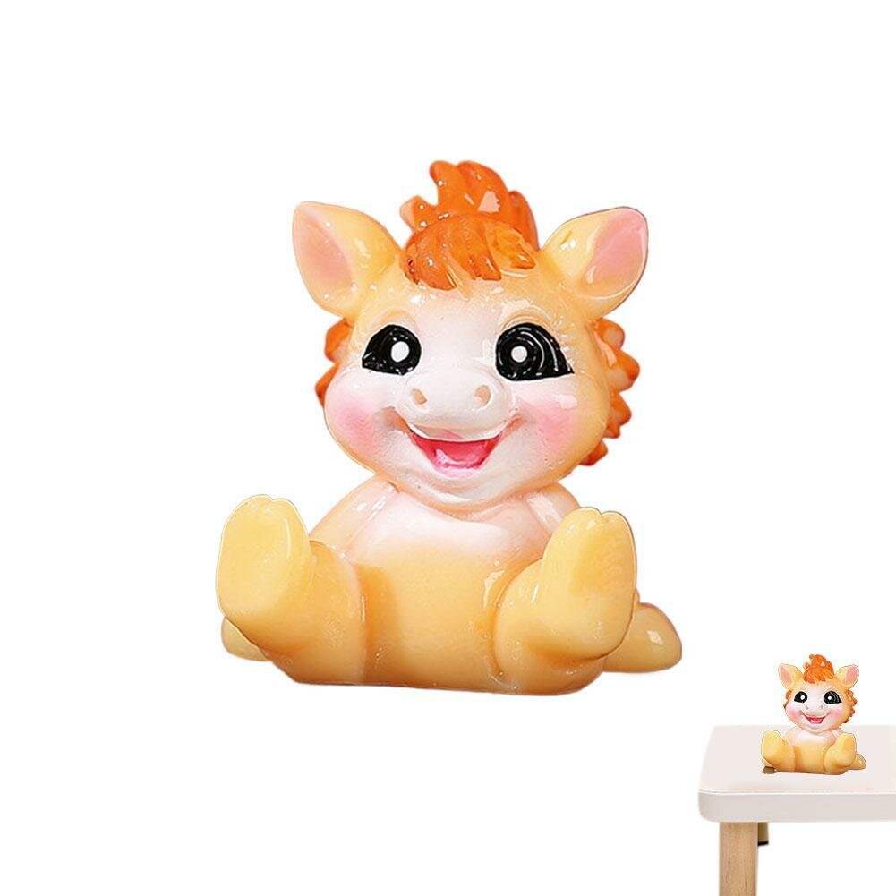 2026 Horse Year Lucky Charm Ornament Chinese New Year Desktop Wealth Decorative attracting O1D5