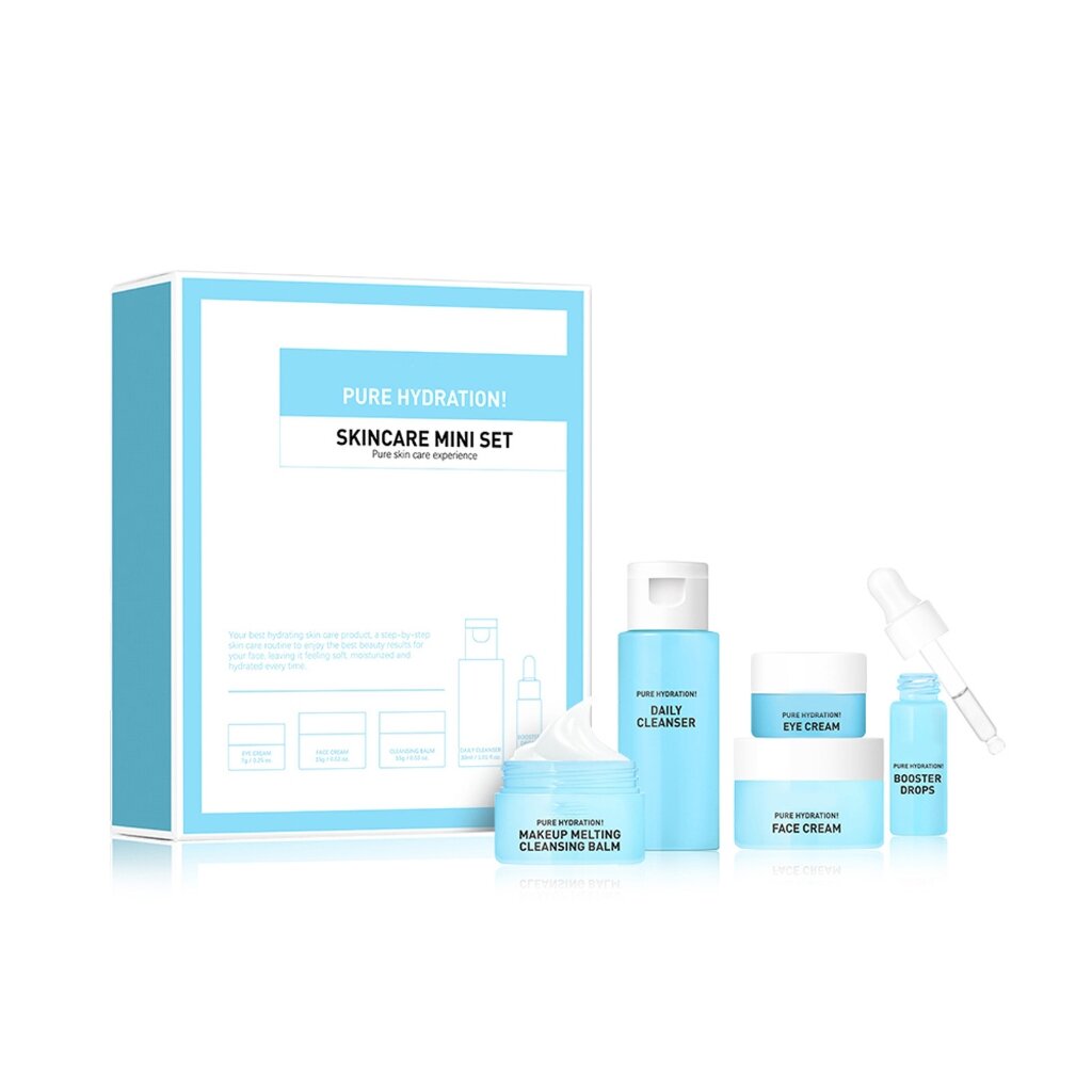 Дорожный Набор По Уходу За Кожей Daily Cleanser Крем Для Глаз Boosting Drops Крем Для Лица Под Макияж Тающий Очищающий Бальзам Для Ежедневного Использования