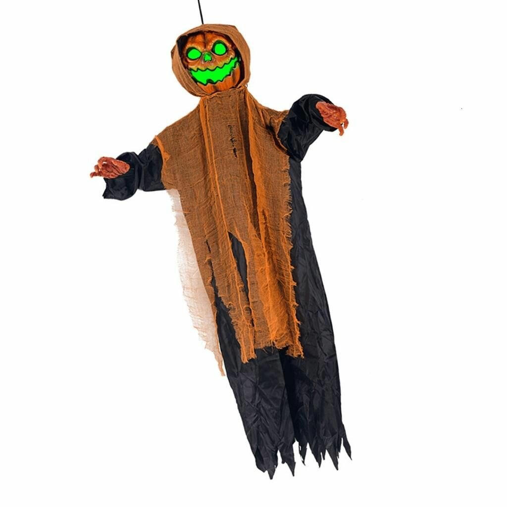 Страшный скелет с звуковым эффектом и светящимся LED глазом, голосовая активация