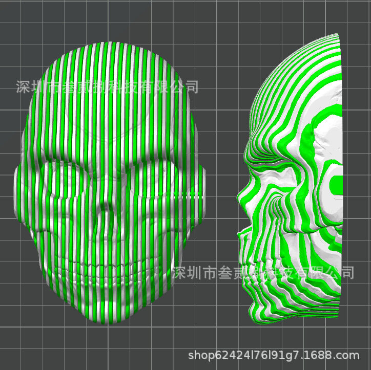 Хит продаж TK: Светящийся квантовый череп с 3D-печатью, декоративный светящийся квантовый череп.